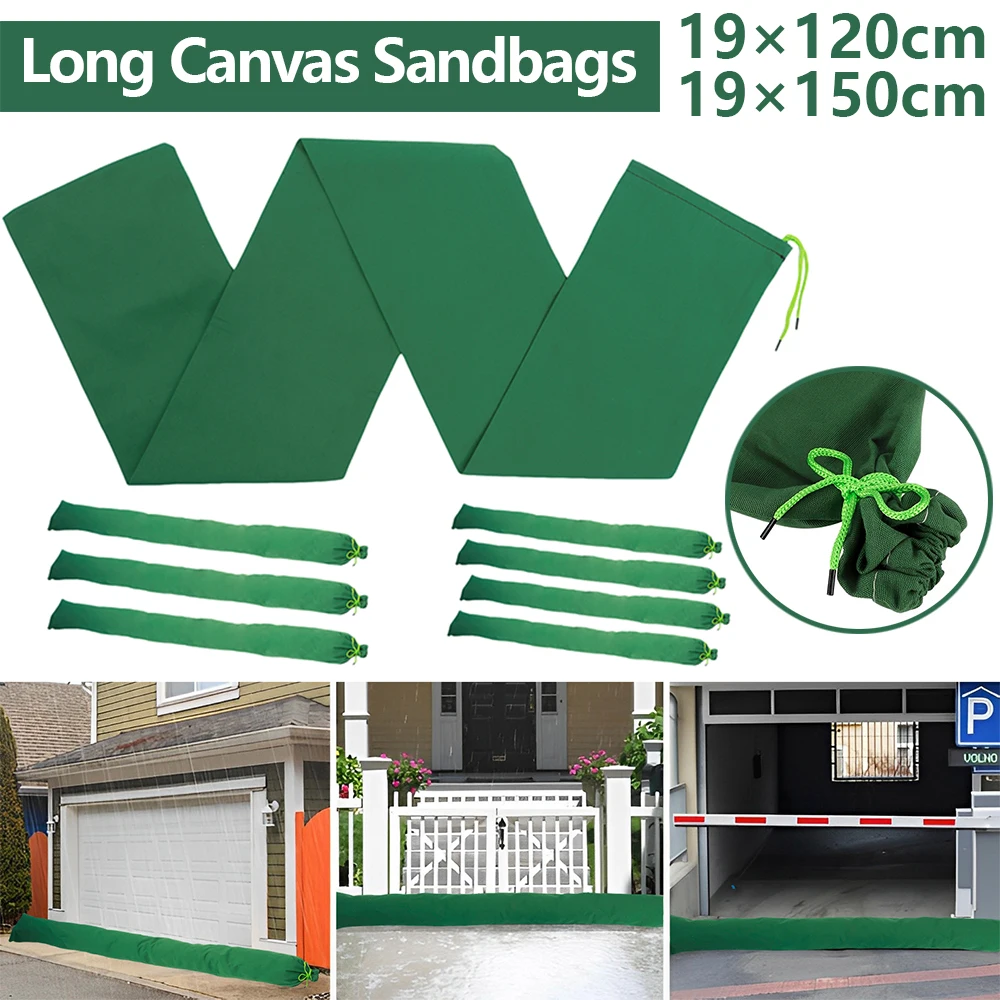 Long-Canvas-Sandbags-Flood-Protection-Sand-Bags-for-Water-Blocking ...