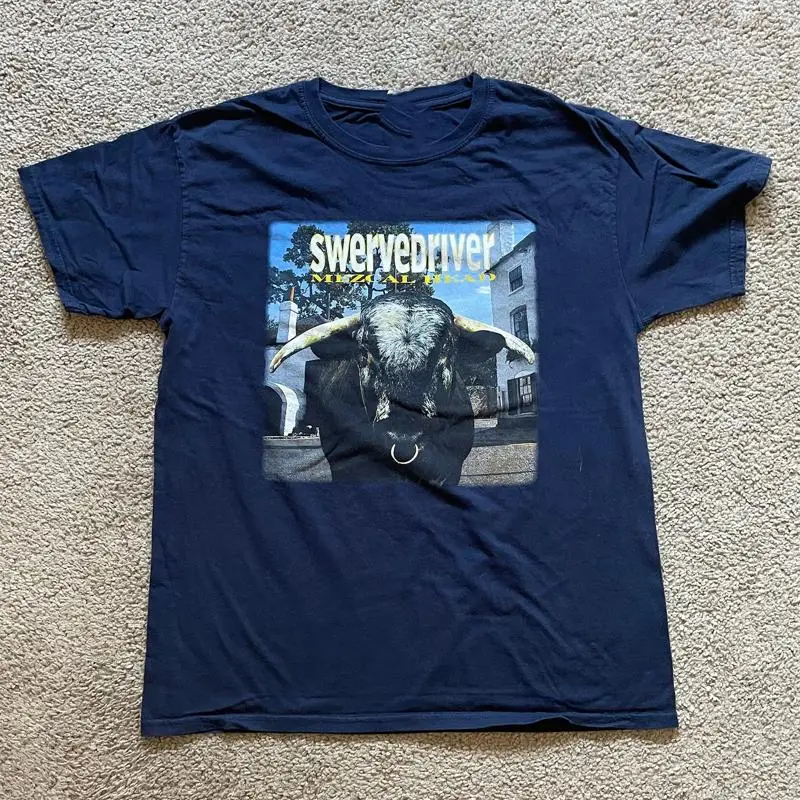 Swervedriver Music For Lovers Navy Blue T Shirt Cotton Full Size Rm1104 ...