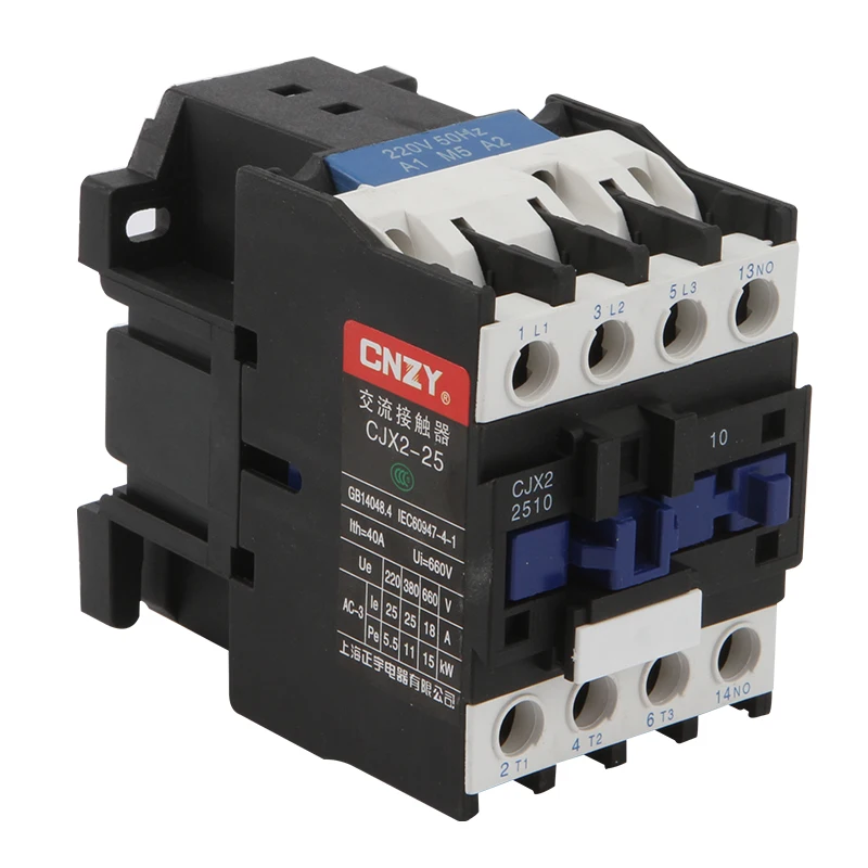 Rel-de-Contactor-de-Motor-de-CA-CJX2-2510LC1-3-fases-25A-3-polos-1NO ...