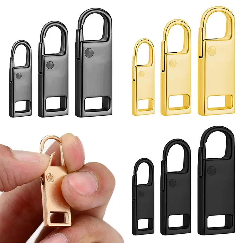 2-5-10Pcs-Metal-Zipper-Pull-Replacement-Detachable-Zipper-Slider-Pull ...