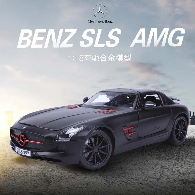 Limited-Sale-Maisto-1-18-Mercedes-benz-SLS-AMG-Alloy-Car-Model-Toys-Die ...