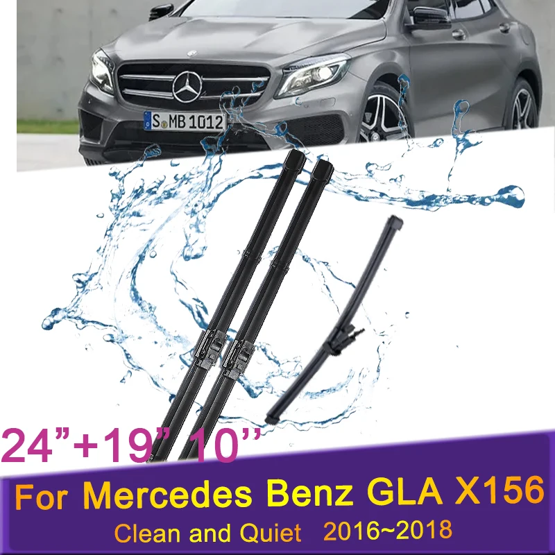 For Mercedes Benz GLA X156 Car Wiper Blades 2016~2018 GLA180 GLA200 ...