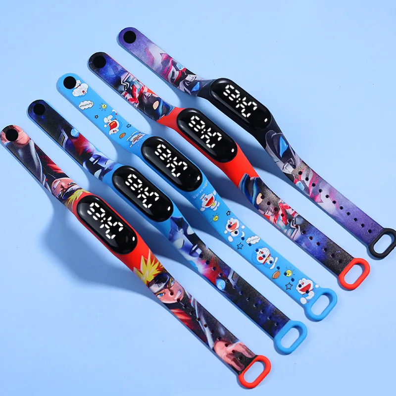 Anime Cartoon Color Printed Watch Pikachu One Piece Children's Fashion ...