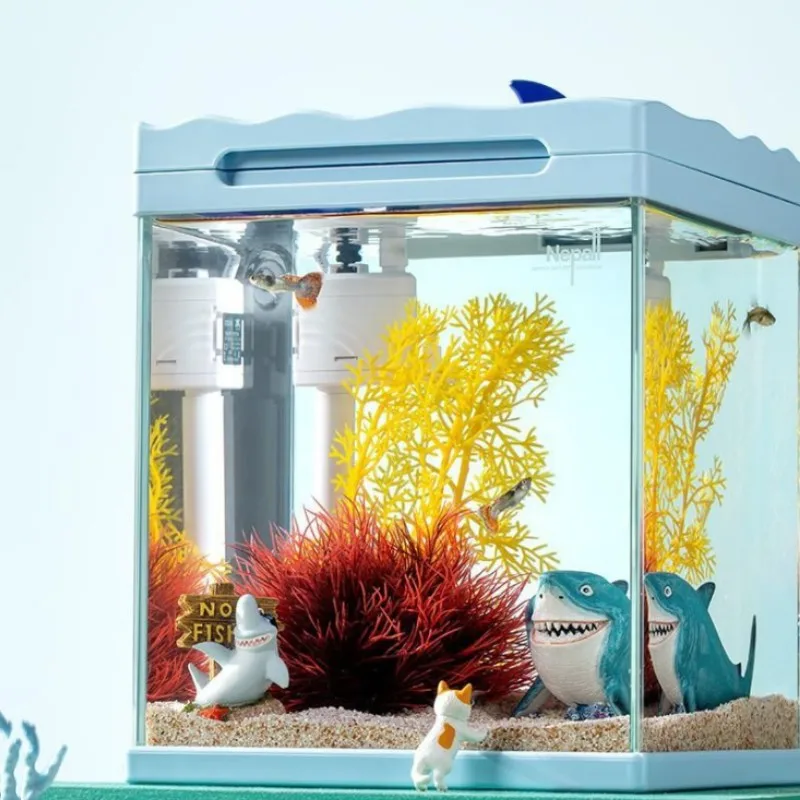 Mini pecera inteligente PRO Lazy, acuario Betta Eco con luz LED y ...