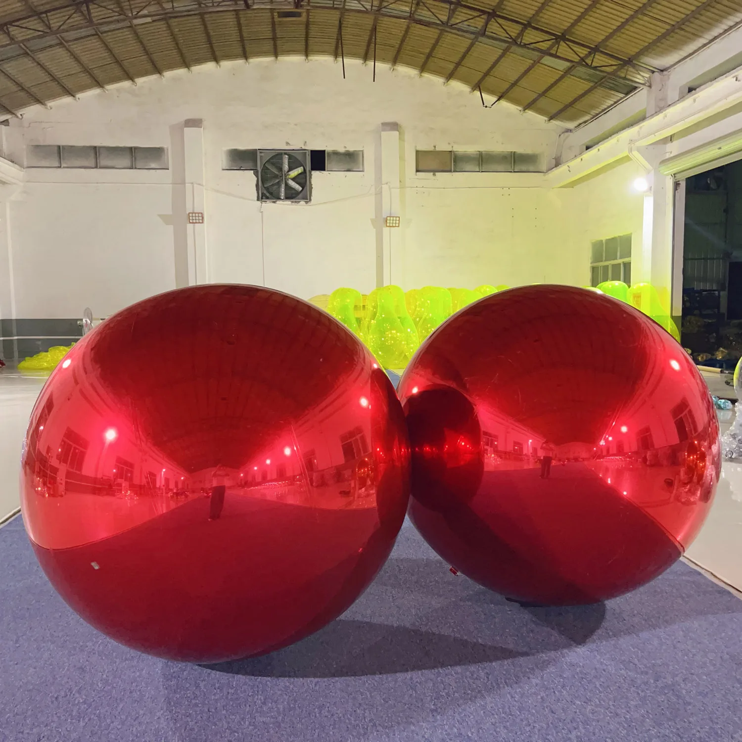 New-Arrival-Red-Giant-Inflatable-Mirror-Ball-Floating-Disco-Mirror ...