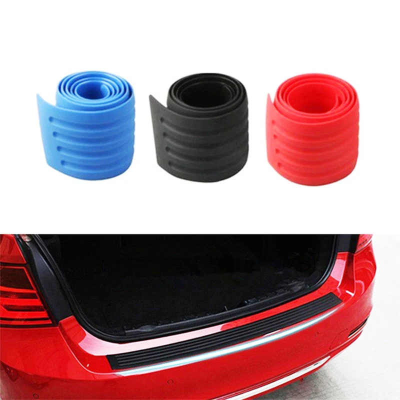 Universal Car Trunk Door Sill Plate Protector Rear Bumper Guard Rubber ...