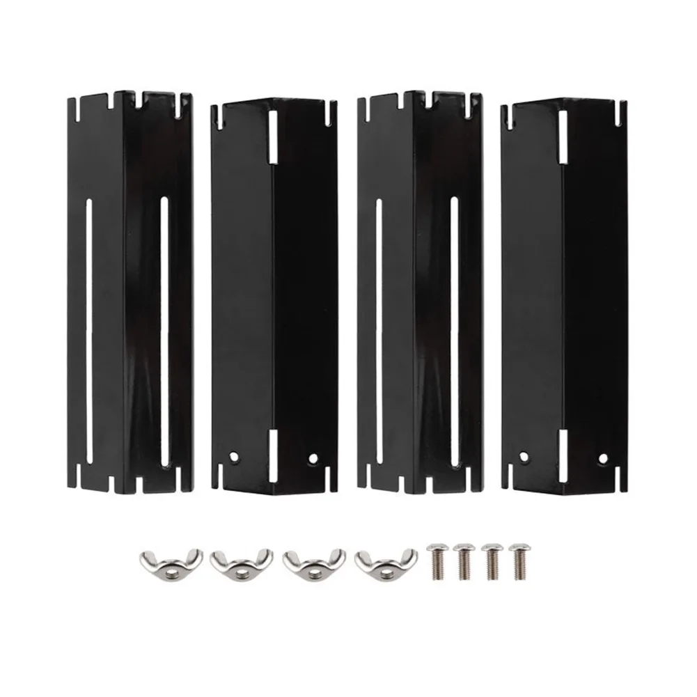 4pcs-BBQ-Gas-Grill-Heat-Plate-Adjustable-Stainless-Steel-Heat-Shield ...