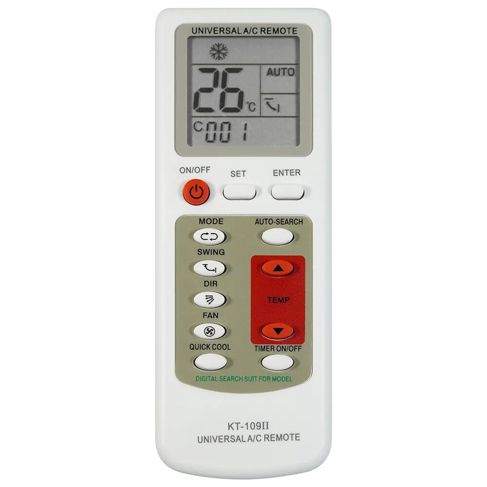 NEW-KT109II-Universal-Air-Conditioner-Remote-Control-Replacement-LCD ...