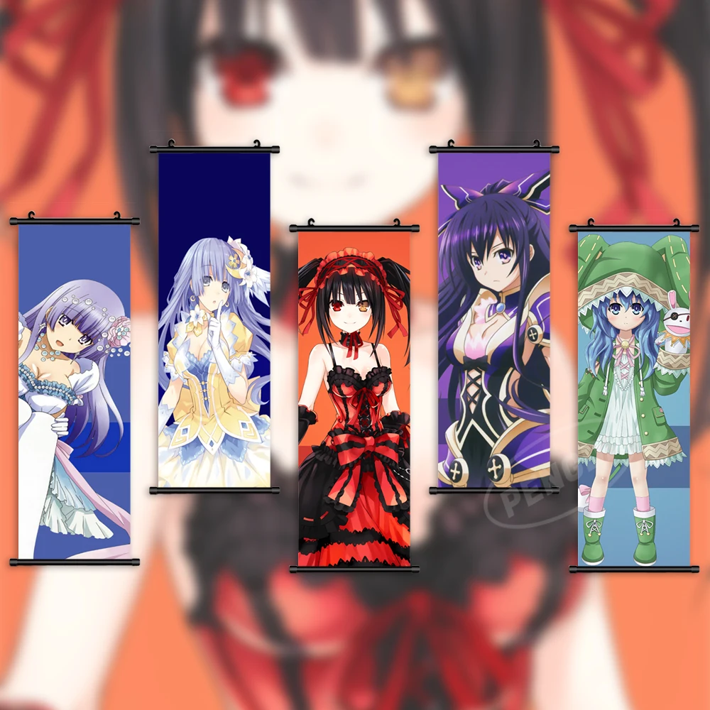 Canvas-Gift-Print-Date-A-Live-Picture-Anime-Wall-Art-Painting-Hanging ...