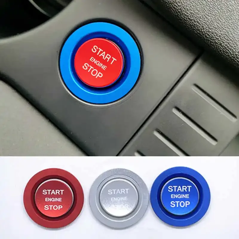Car Ignition Engine Start Stop Switch Button Ring Trim Sticker For Land ...