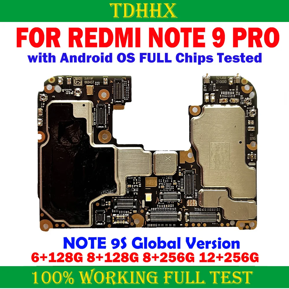 Placa-base-Original-para-Xiaomi-Redmi-Note-9-Pro-9s-placa-base-l-gica ...