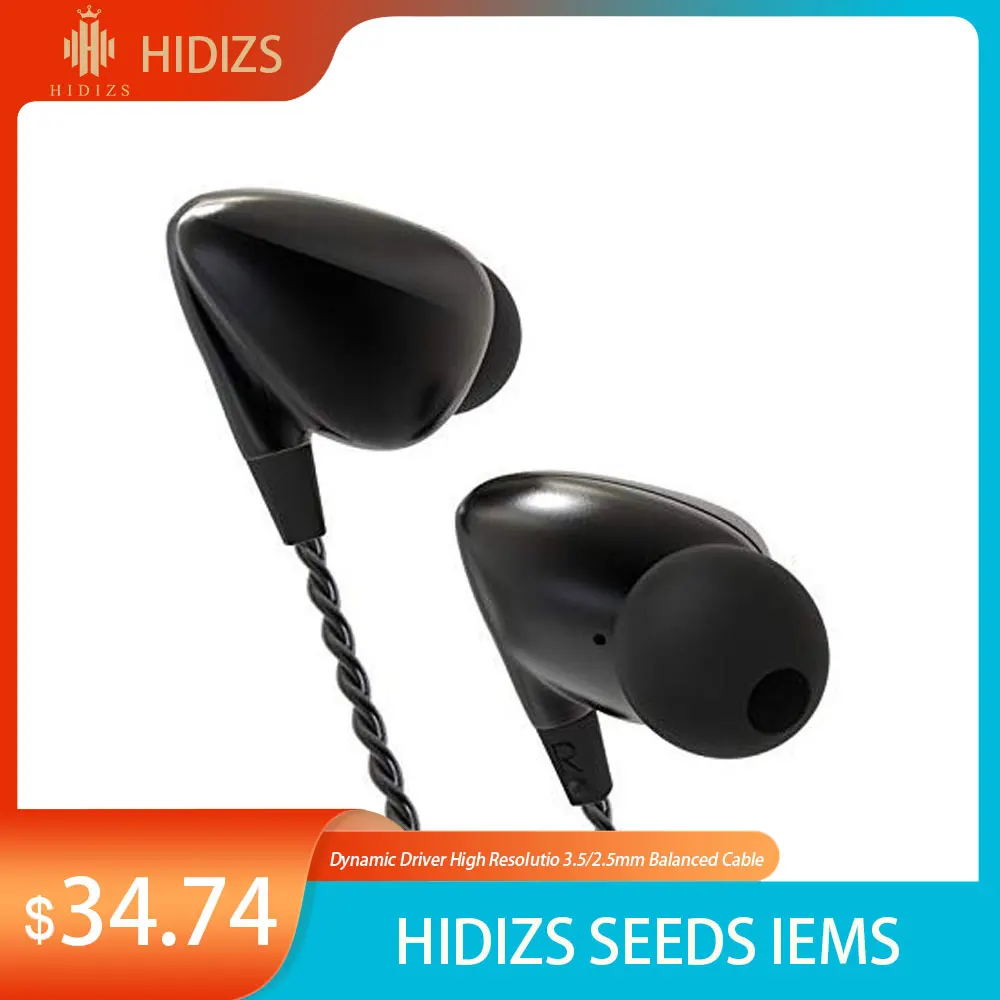 HIDIZS Seeds Hifi Wired Best In Ear IEMs Earphone Dynamic Driver High ...