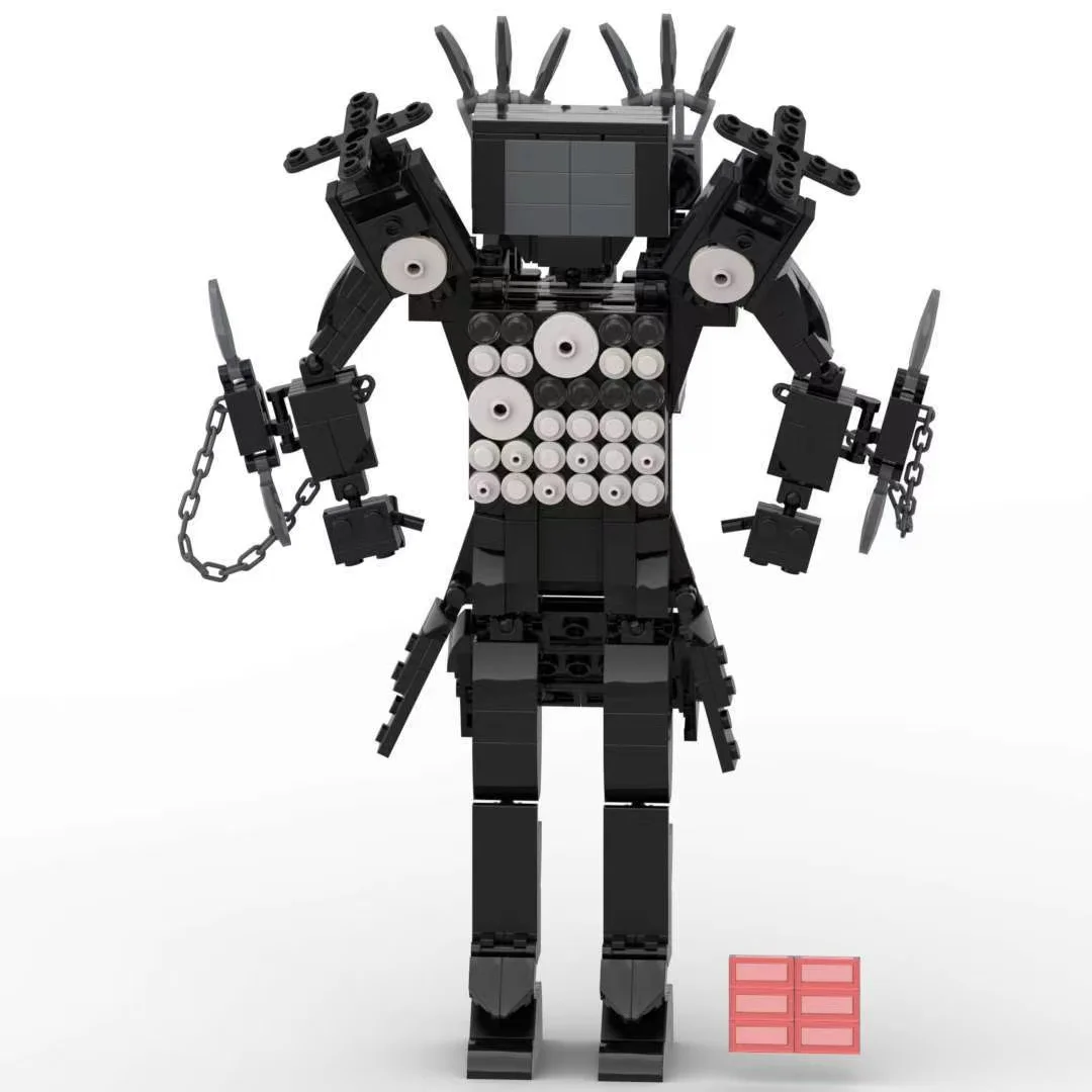 MOC-Skibidi-Toilet-Multi-chain-Super-TV-Man-Block-Set-Scientist-Camera ...