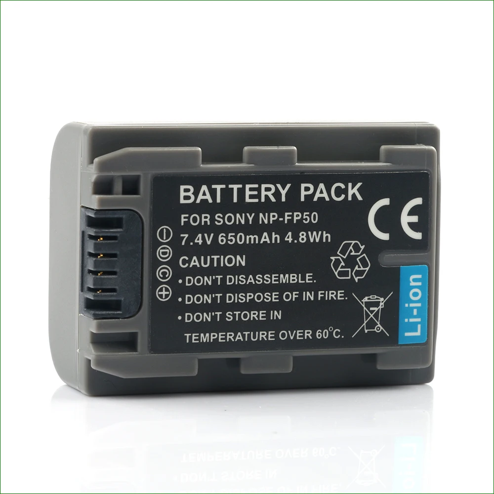 NP-FP50-NP-FP50-Battery-650mAh-Camera-Batterie-For-Sony-DCR-HC32-DCR ...