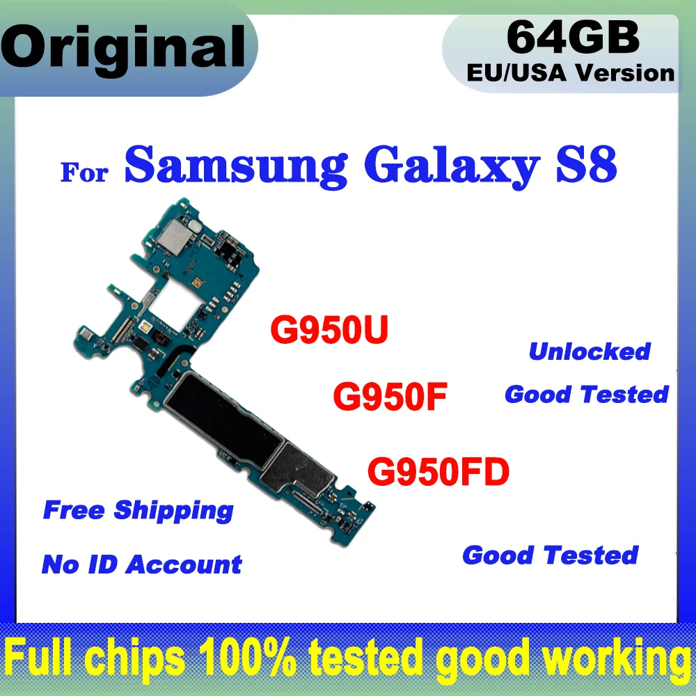 100% Original For Samsung Galaxy S8 G950F G950FD G950U Motherboard ...