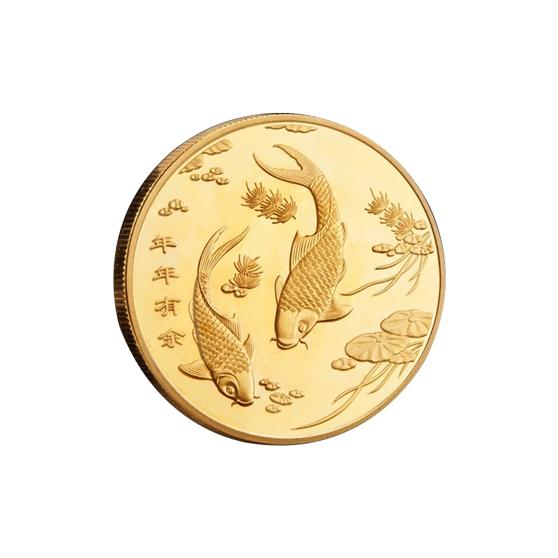 Feng Shui Lucky Coin Koi Fish | Mascot Collectible Coins | Chinese Feng ...