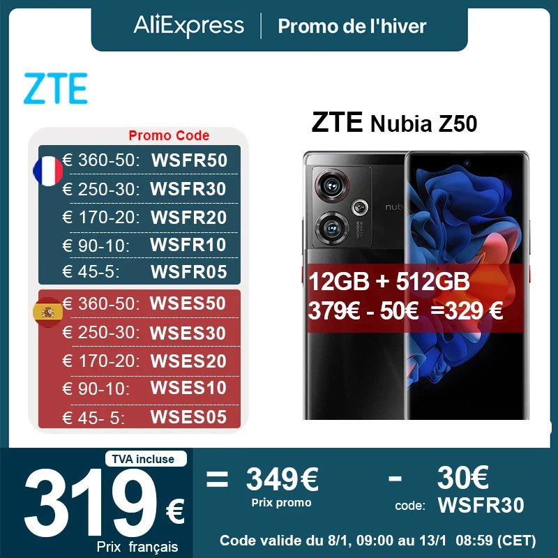 ZTE-Nubia-Z50-12GB-256GB-Snapdragon-8-Gen-2-6-67-Inches-144Hz-AMOLED ...