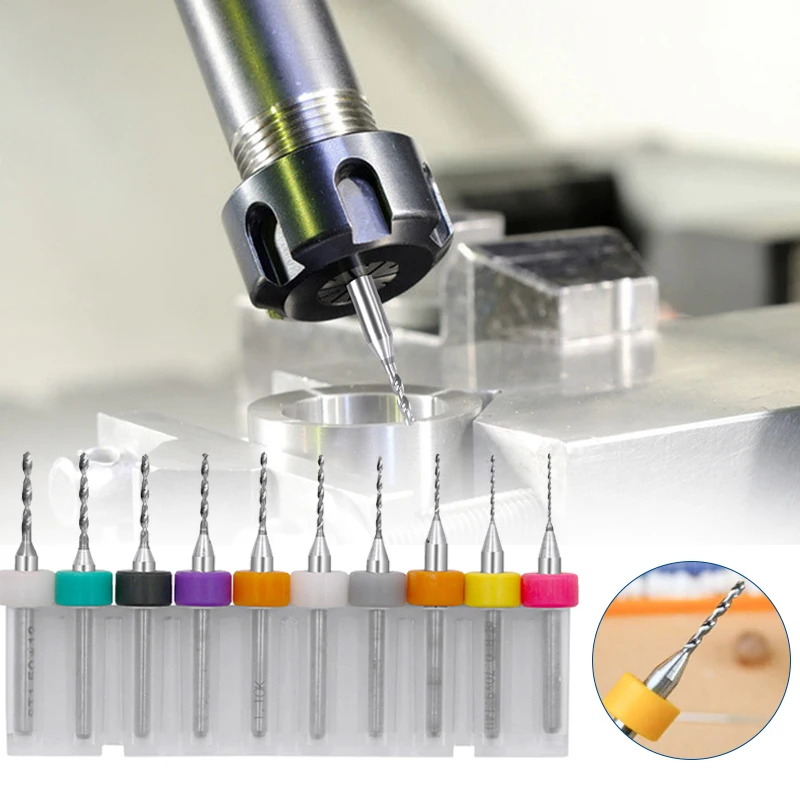 10pcs-Set-0-3mm-to-1-2mm-PCB-Mini-Drill-Bit-Tungsten-Steel-Carbide-for ...