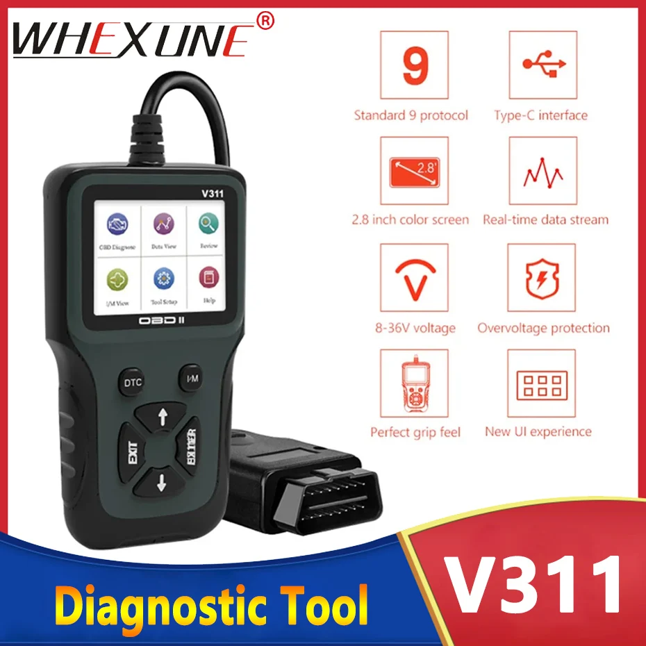 Engine-Fault-Code-Reader-Scan-Tools-V311-OBD2-Universal-Car-Diangostic ...