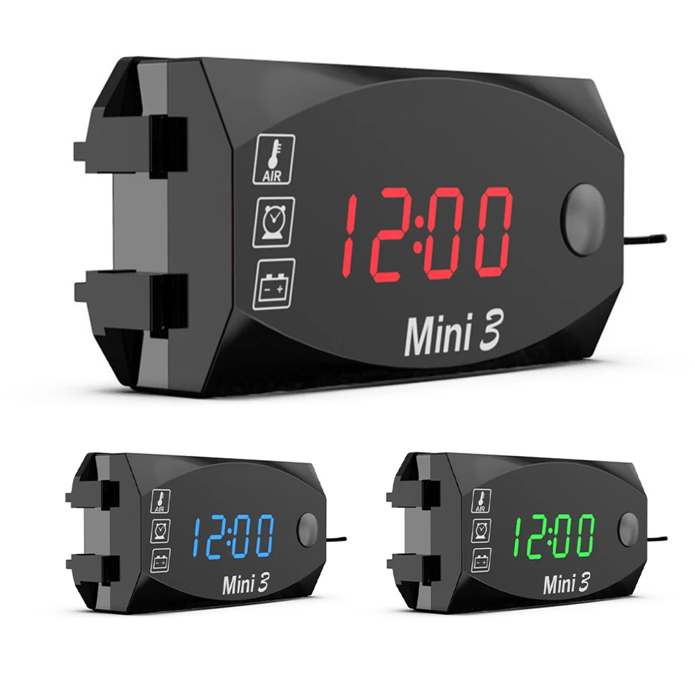 Term-metro-Digital-de-reloj-de-tiempo-para-motocicletas-volt-metro-de ...