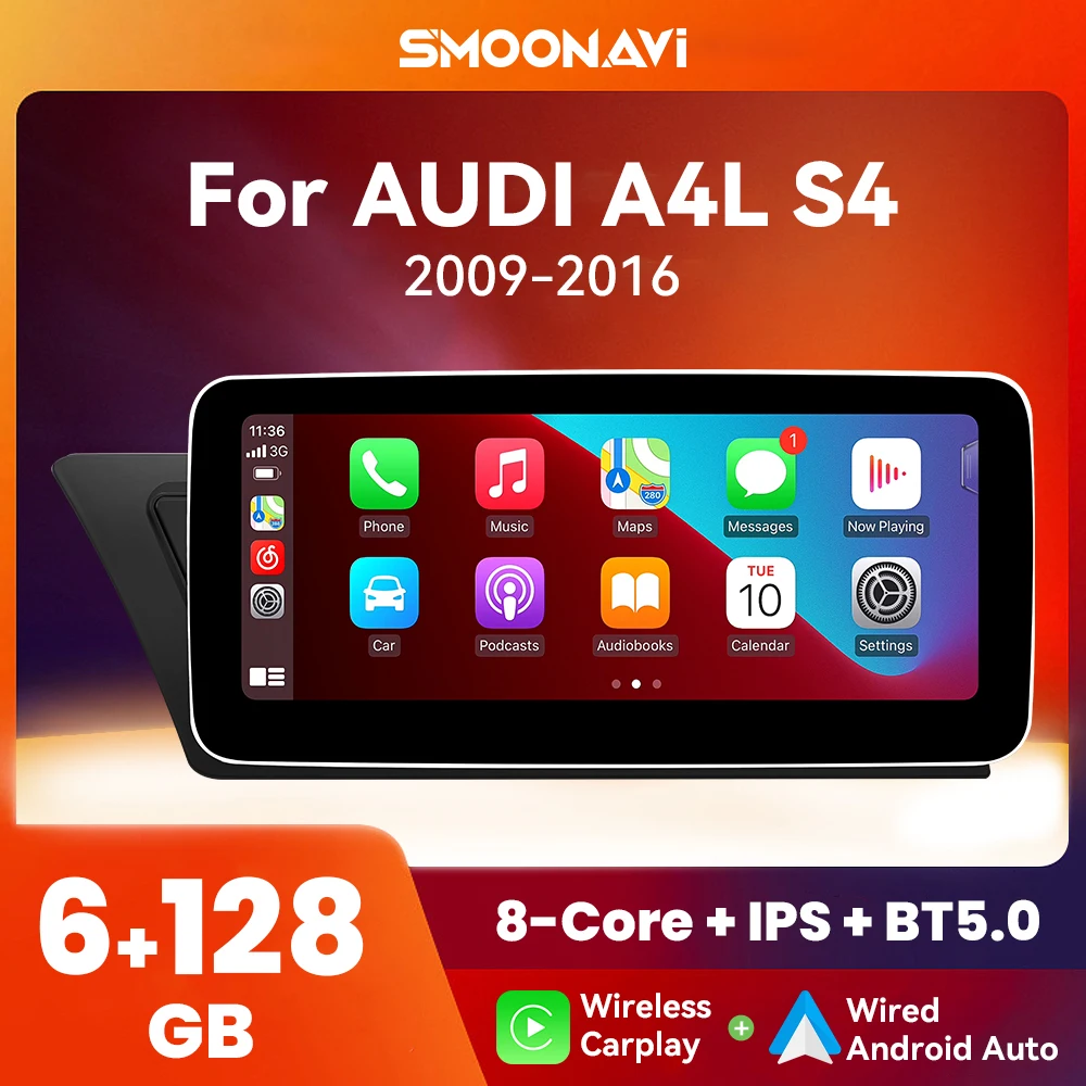 Wireless-Carplay-Android-13-Car-Multimedia-Player-For-Audi-A4-B8-A5 ...