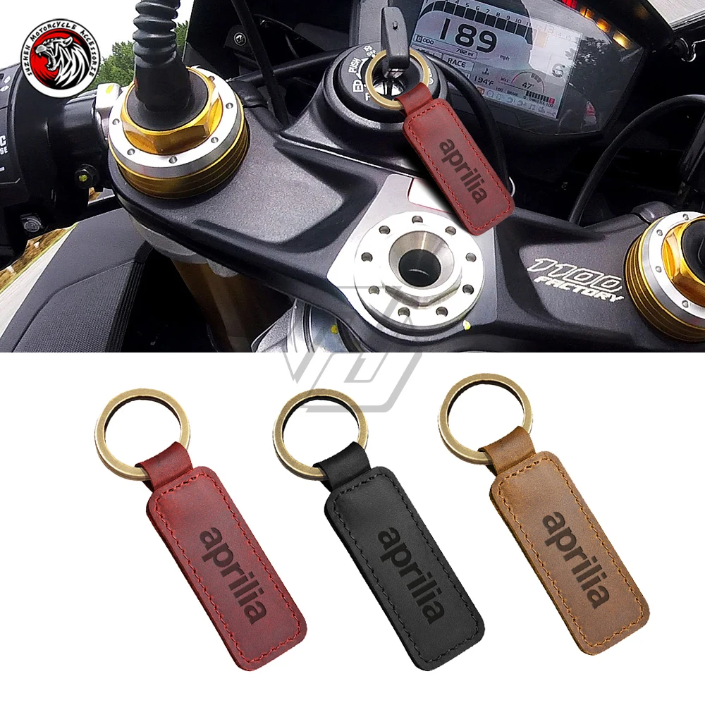 Motorcycle-Keychain-Cowhide-Key-Ring-Fits-for-Aprilia-RSV4-RS125-RS250 ...