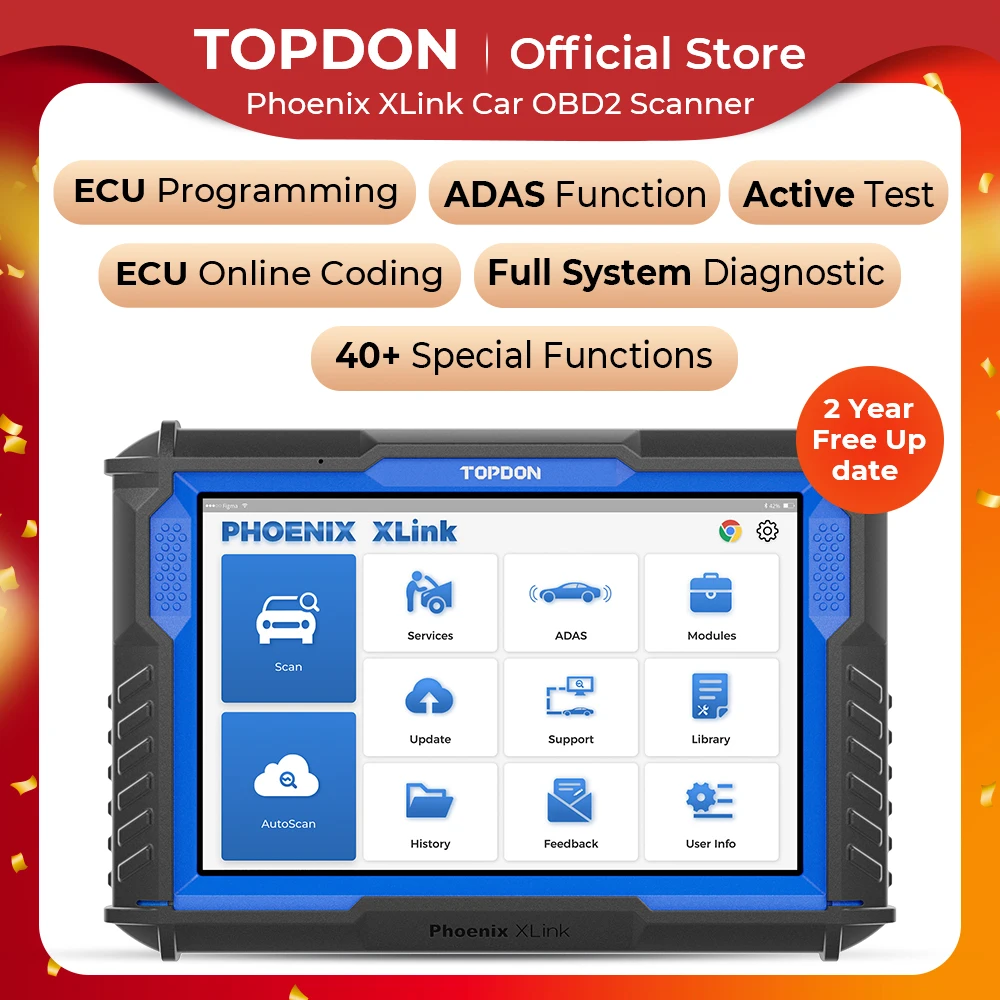 TOPDON-Phoenix-XLink-Car-OBD2-Diagnostic-All-System-Cloud-Based ...