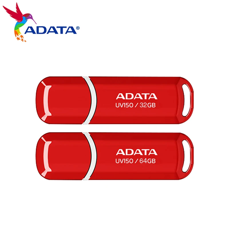 ADATA-USB-Flash-Drive-64GB-USB-3-2-Pen-Drive-32GB-UV150-Pendrive-Red ...