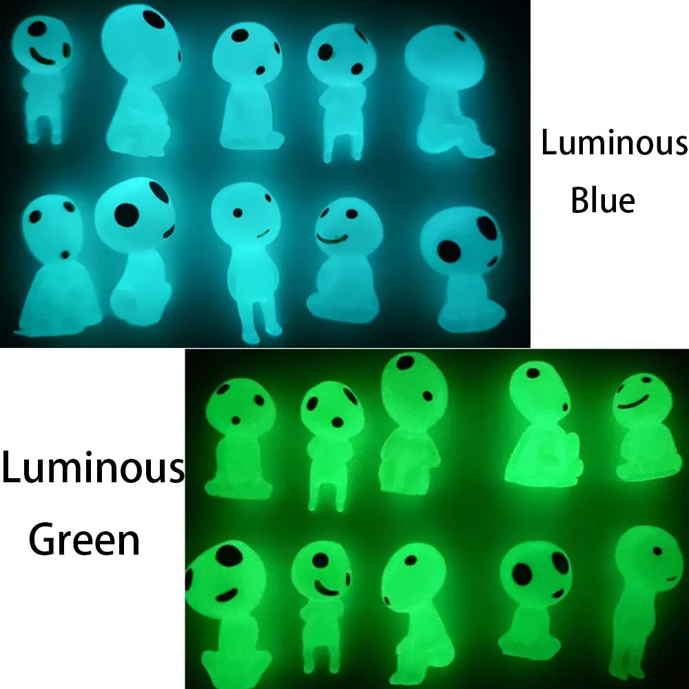 10Pcs-Night-Light-Alien-Spirits-Micro-Landscape-Figure-Ornament-Outdoor ...