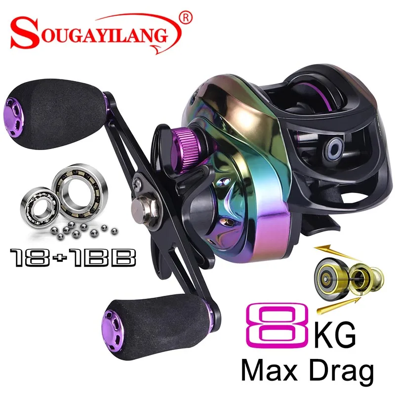 Sougayilang-Baitcasting-Reel-7-2-1-High-Speed-8KG-Max-Drag-Fishing-Reel ...