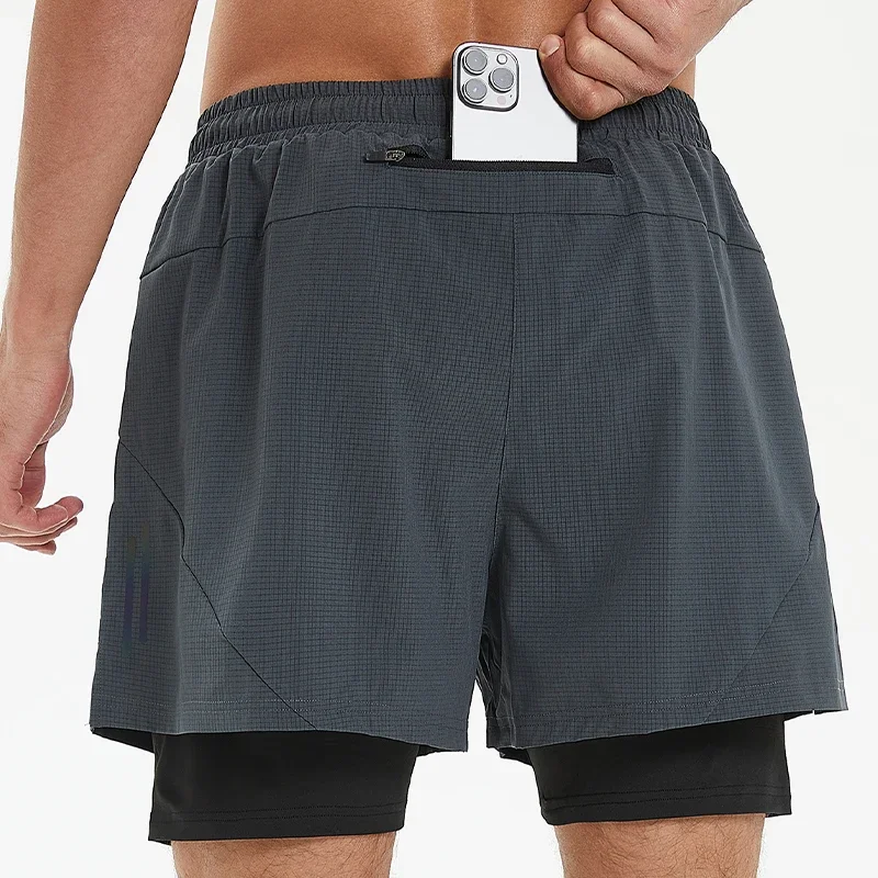 Summer Marathon Mens Shorts Quick Dry Running Sweat Pants Fitness ...