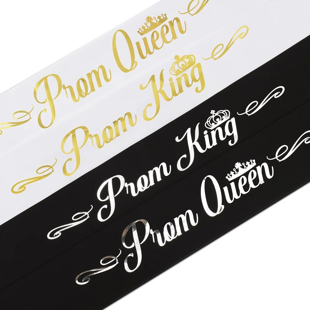 Prom King And Queen Sashes