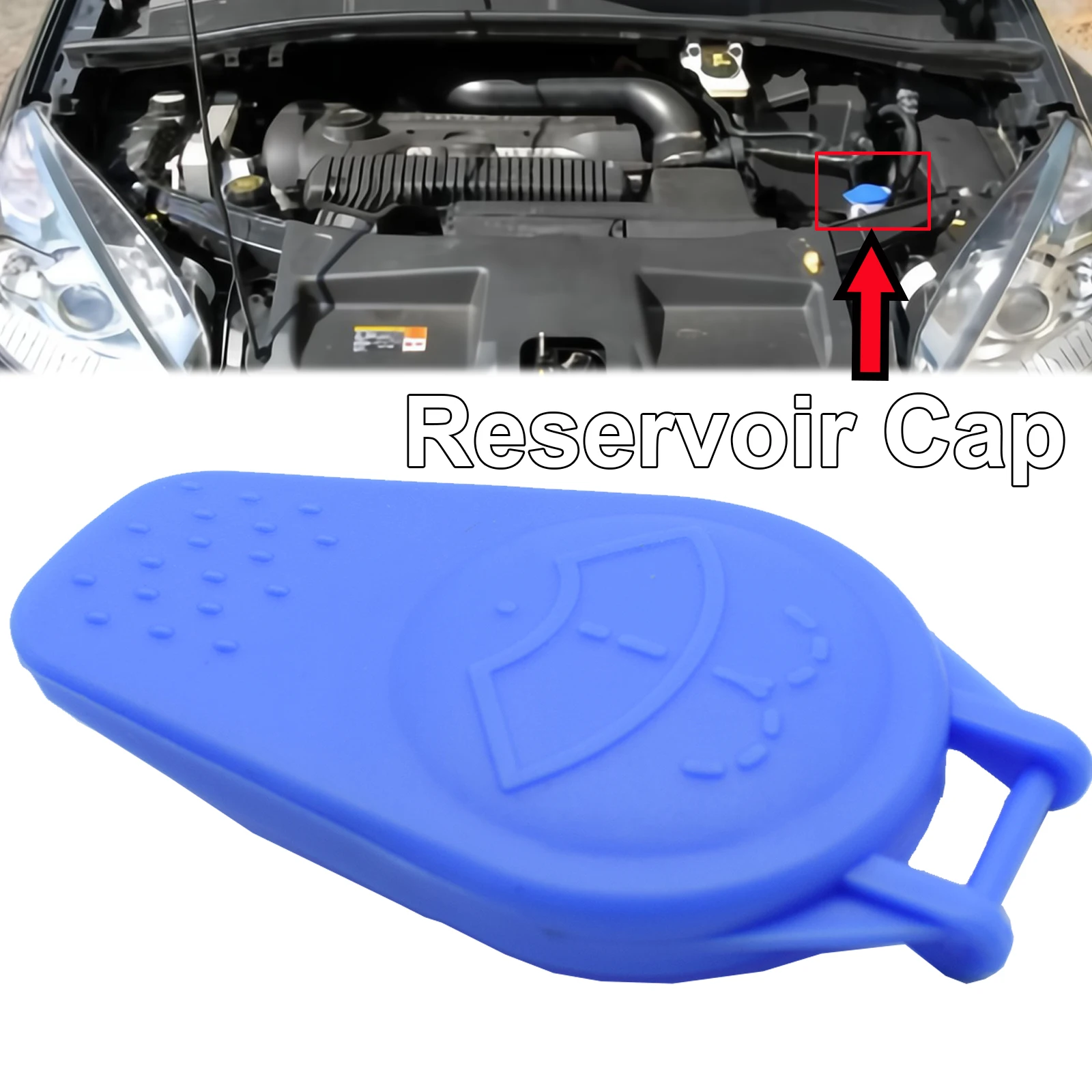 Car Windscreen Wiper Washer Fluid Reservoir Cover Bottle Cap For Ford ...