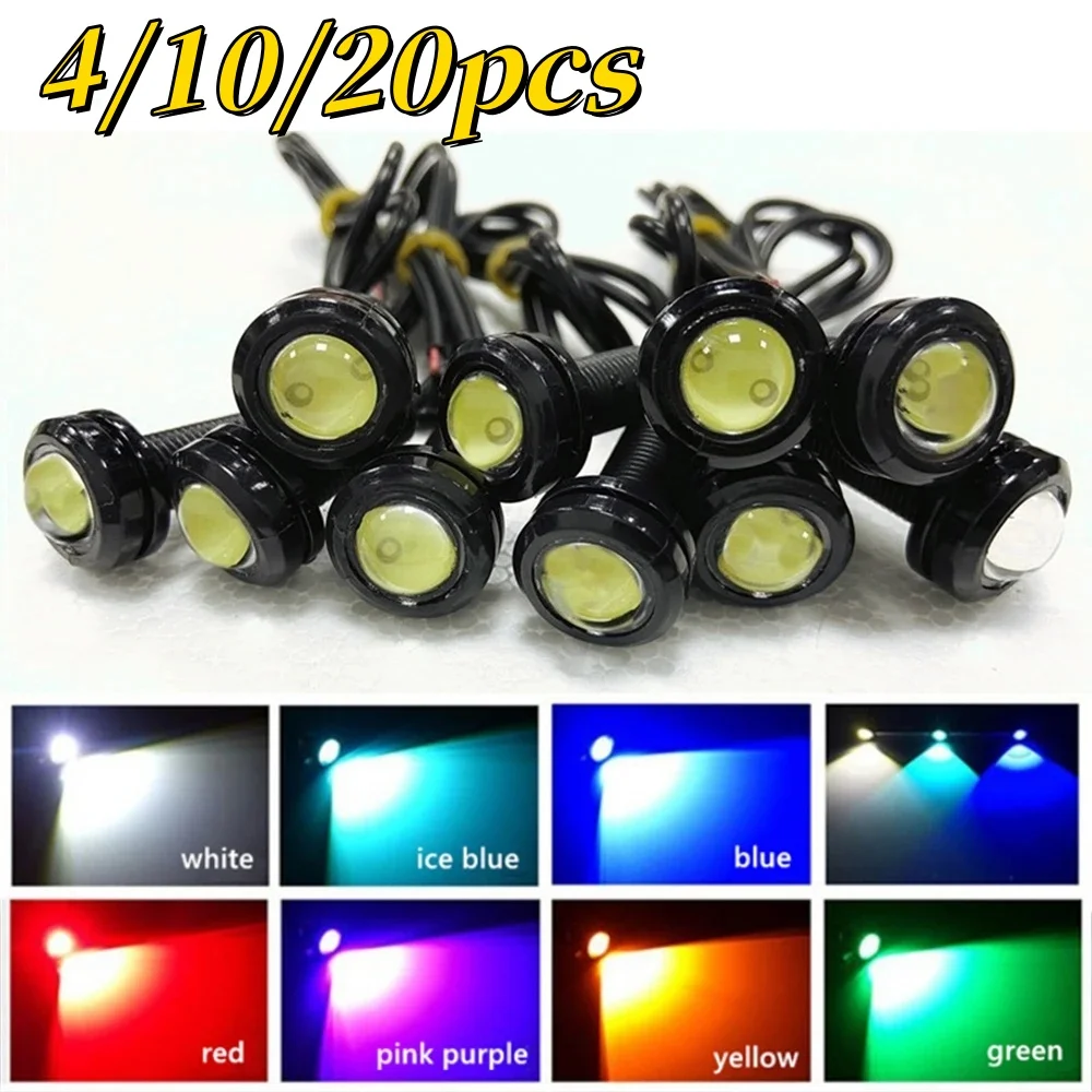 4-10-20PCS-18MM-Motorcycle-LED-Eagle-Eye-Driving-Lights-Super-Bright ...