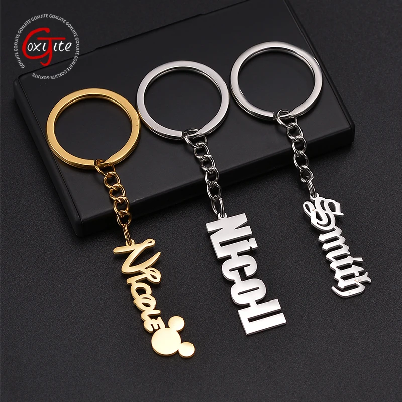 Goxijite-Customizable-Name-Keychain-Stainless-Steel-Customized-Gothic ...