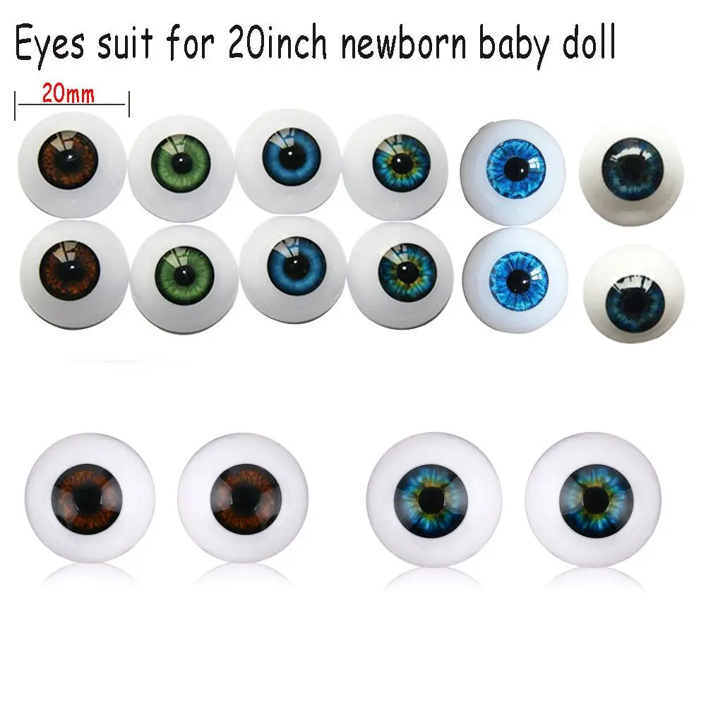1pair-Realistic-Half-Round-Hollow-Back-Fake-Eyes-Eyeballs-DIY-Halloween ...