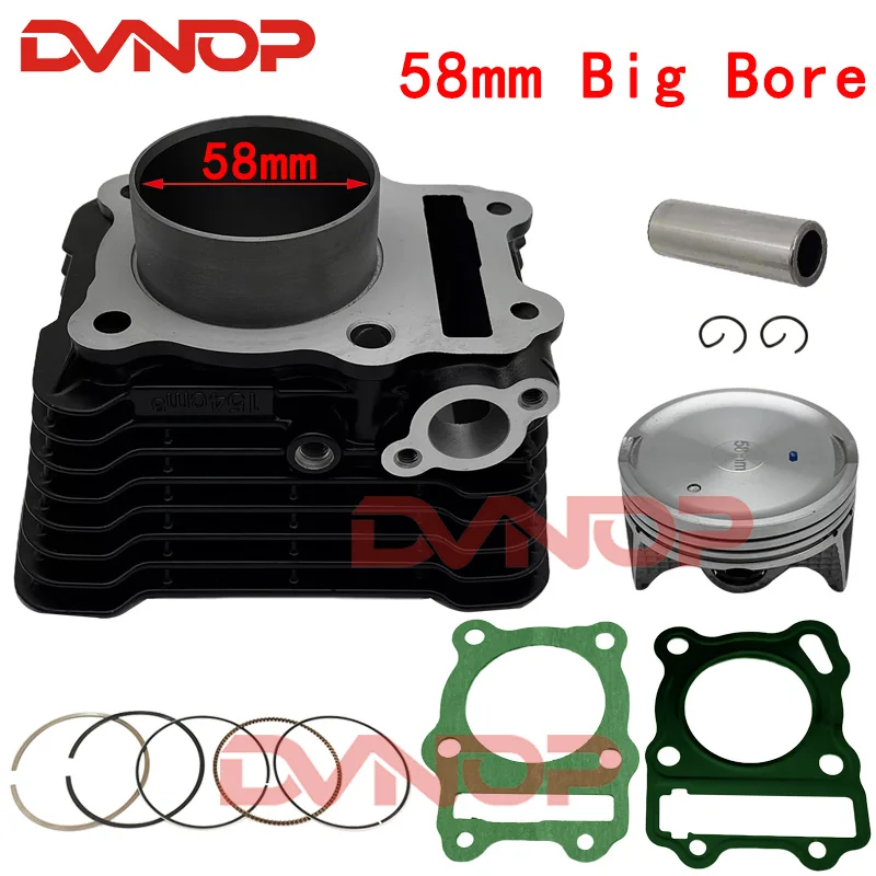 Motorcycle Cylinder Kit 58mm Big Bore For Suzuki Gsx150f Sf150 ...