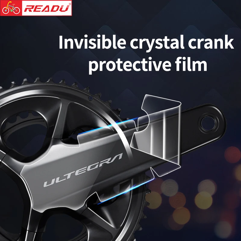 Road Bike Crank Protective Film Carbon Fiber Universal Crank Guards ...