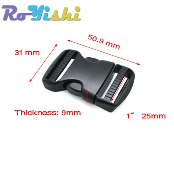 2 Pcs/Pack 20~50mm Plastic Hardware Dual Adjustable Side Release ...