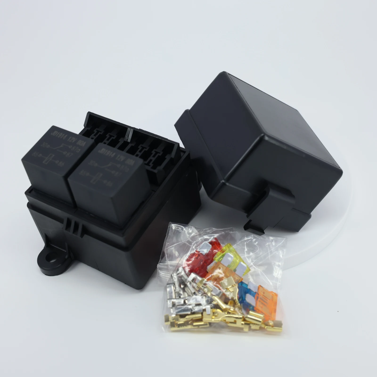 Car-Relay-6-Way-Fuse-Box-Terminal-Link-12V-24V-2-Way-Relay-Spot-Light ...