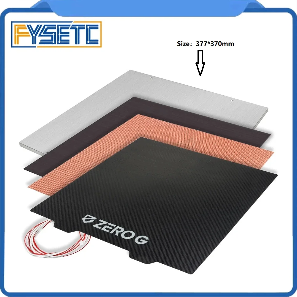 FYSETC 377*370mm JANUS BPS-PET Steel Sheet with Mic6 Metal Plate ...
