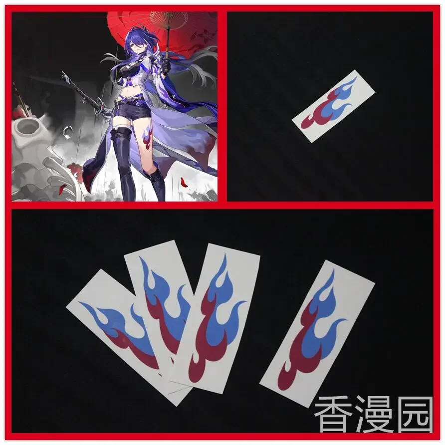 Acheron-Tattoo-Sticker-Honkai-Star-Rail-Cosplay-Replica-Prop-Decoration ...