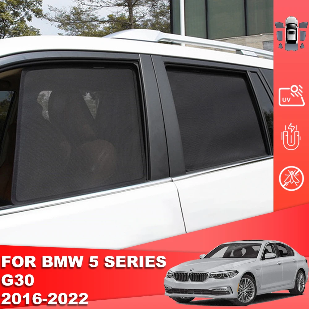 For-BMW-5-Series-G30-2017-2023-530e-530i-Car-Sunshade-Shield-Rear-Side ...