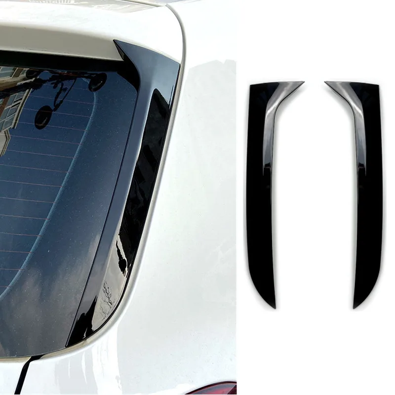 ABS-Gloss-Black-Car-Rear-Window-Side-Spoiler-Canard-Canards-Splitter ...