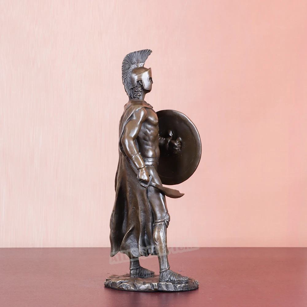 Ancient Spartan Warriors Statues
