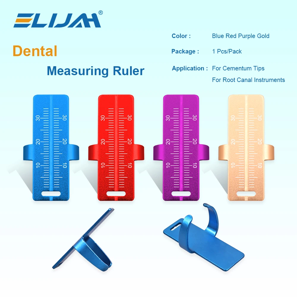 ELIJAH Dental Span Measure Scale Endo Rulers Colorful Aluminium ...