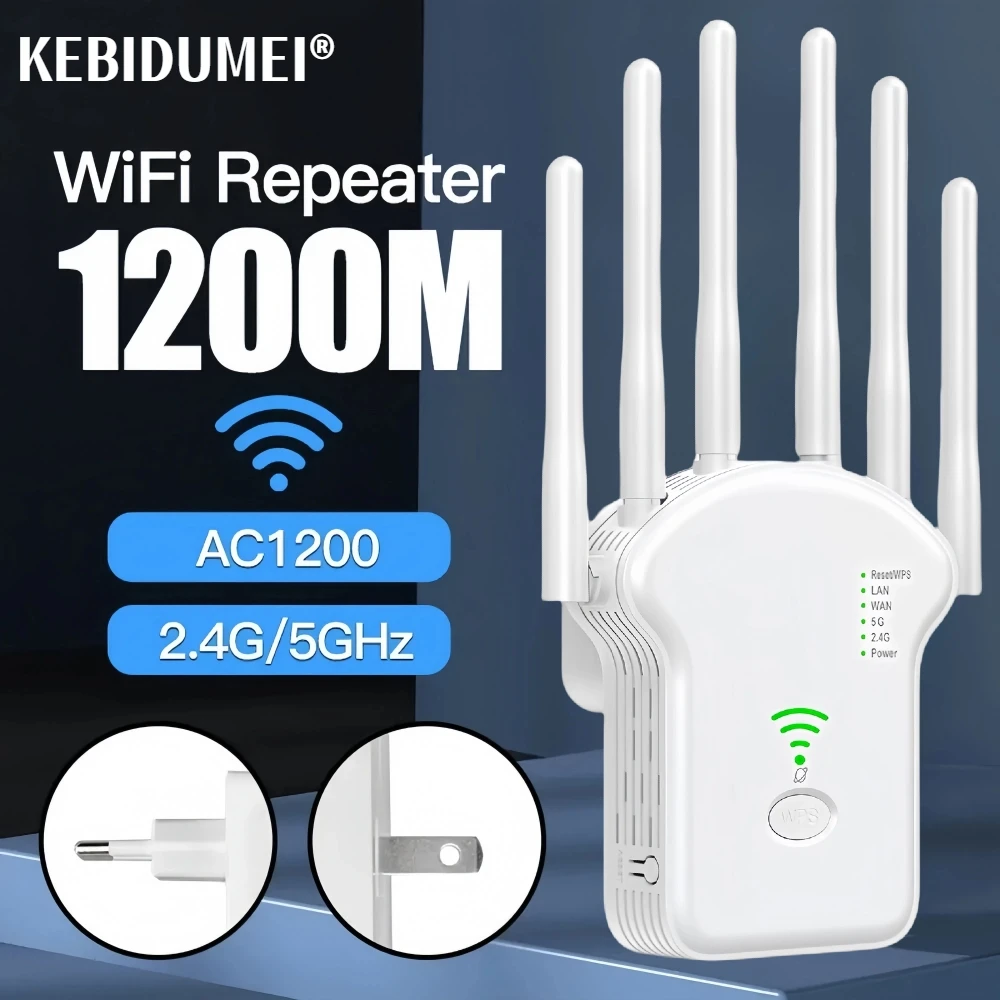 WiFi Extender Setup Diagram: How to Perfectly Install the 1200Mbps Dual ...