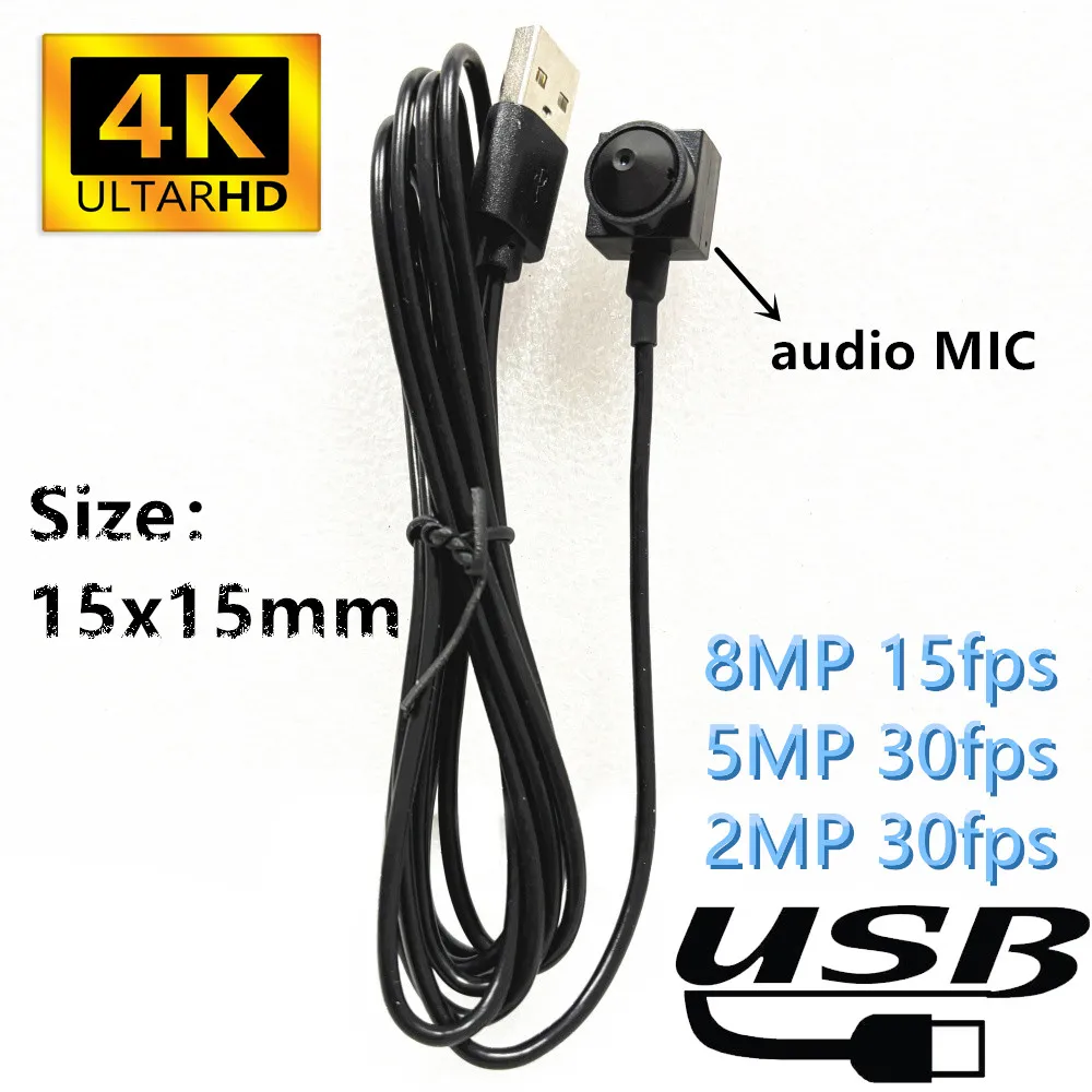 ミニUSBカメラ Type-C ウェブカメラ 3.7mmレンズ搭載 4K 5MP 2MP 1080P HD ウェブカメラ PC用 ミニカメラ ...