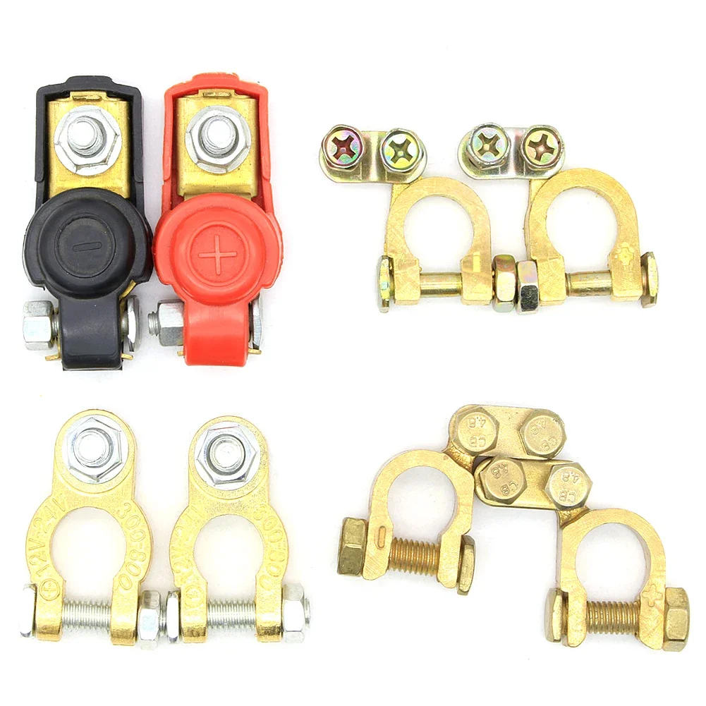 1Pair-Car-Battery-Terminal-Clamps-Adjustable-Conductive-Caps-Heavy-Duty ...