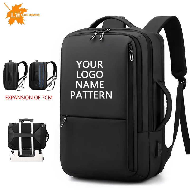Custom-Men-s-Backpack-With-Logo-Business-Travel-Work-Computer-Backpack ...